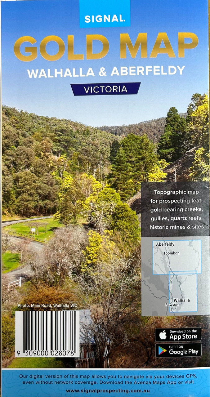 Signal Gold Map Walhalla & Aberfeldy – Coiltek Gold Centre