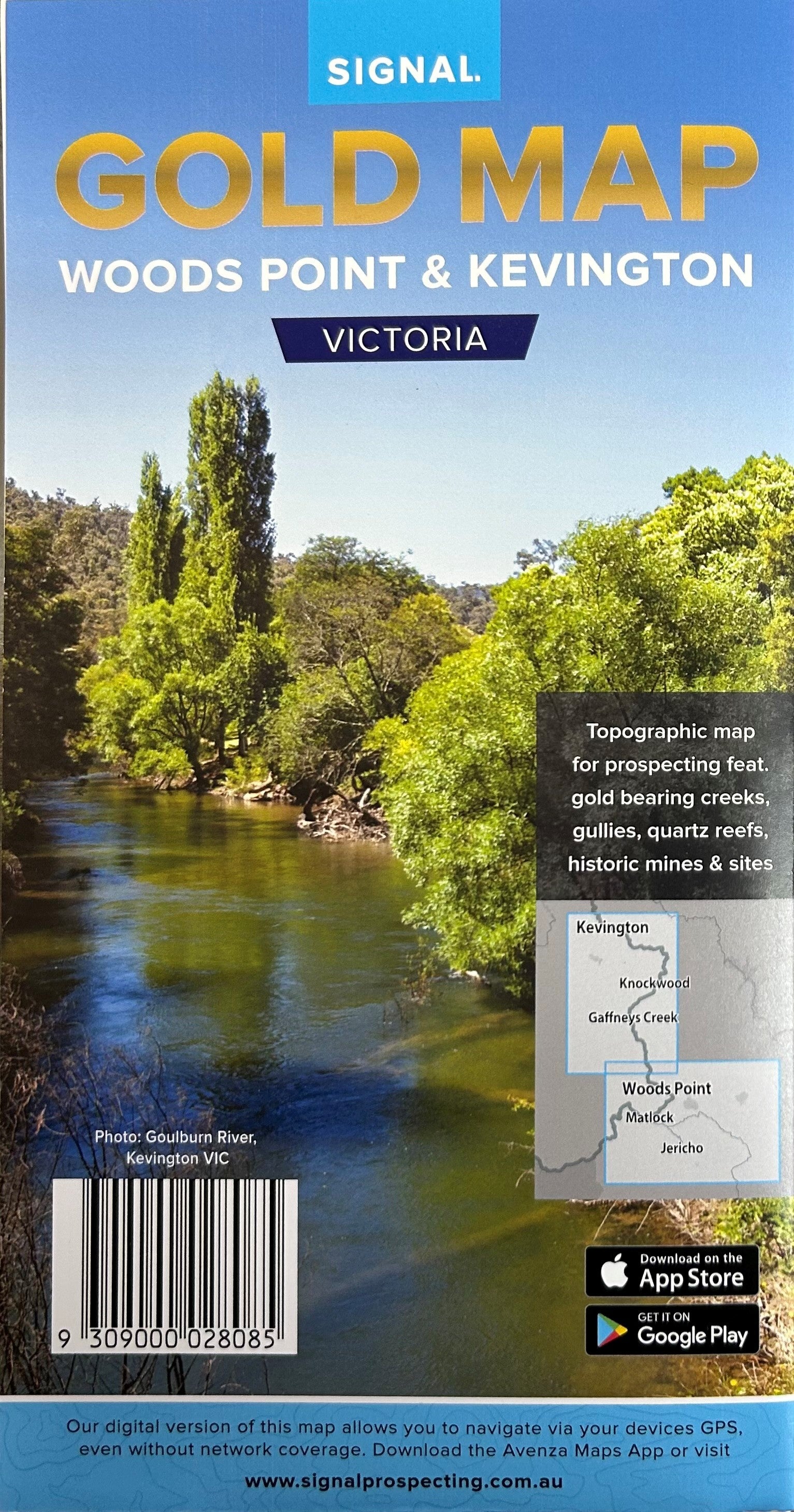 Signal Gold Map Woods Point & Kevington – Coiltek Gold Centre